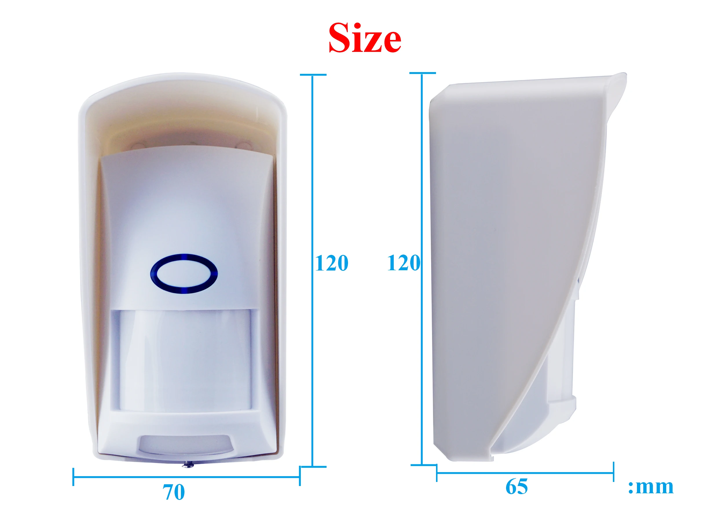 Outdoor Dual Sensor Pir Motion Detector Infrared Pir And Microwave ...