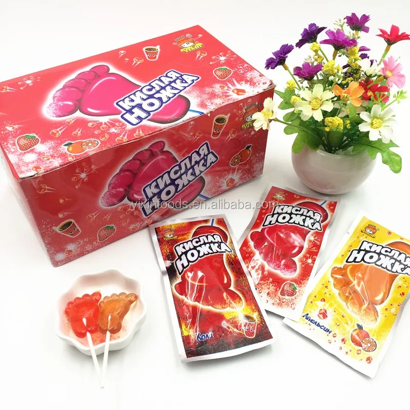 New And Hot Sell Foot Lollipop With Popping Candy - Buy Popping Candy ...