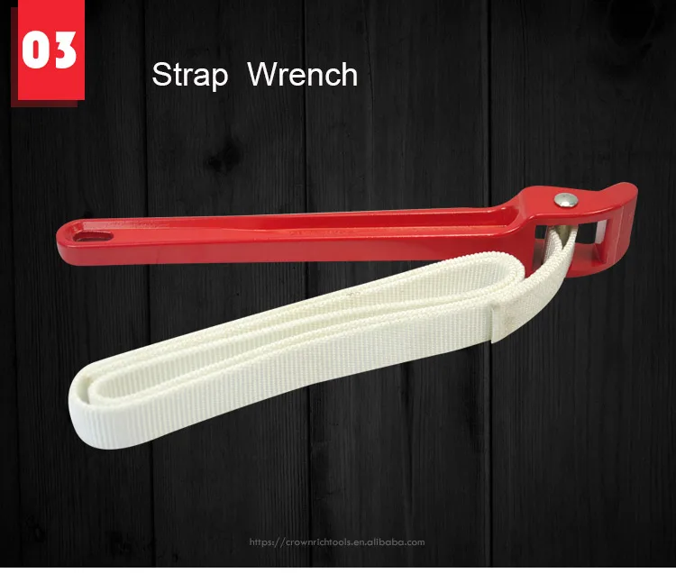 12'' Aluminum Strap Wrench Multi-purpose Belt Strap Wrench Heavy Duty ...