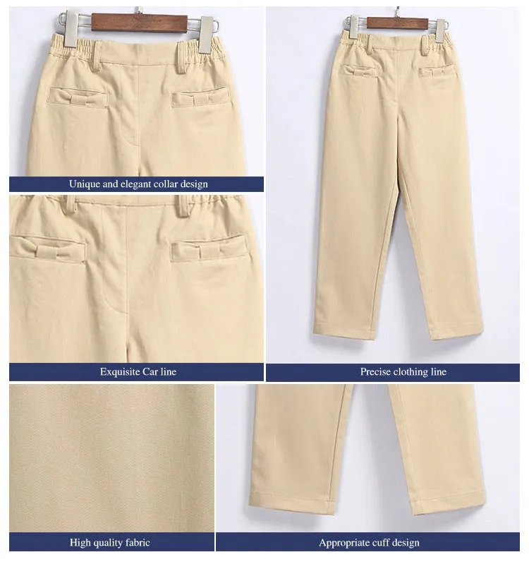 Custom Made Unisex Student Wear Trousers Khaki Pants For School Uniform ...