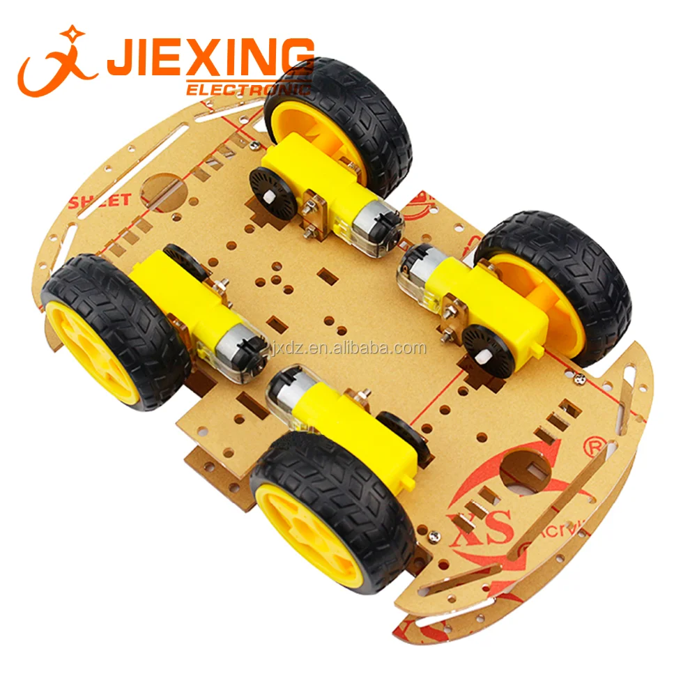 4wd 4 Wheel Smart Car Chassis Kits For Arduino Education Acrylic Robot ...