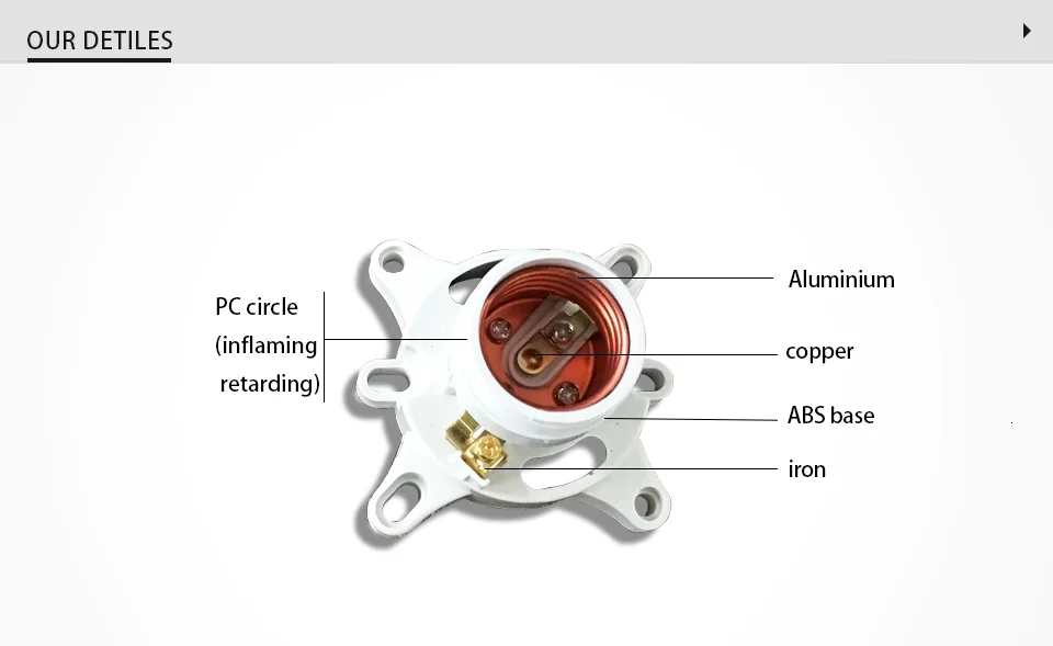 Good Quality Decorative Abs Screw Shell Wall Lamp Holder - Buy Lamp ...