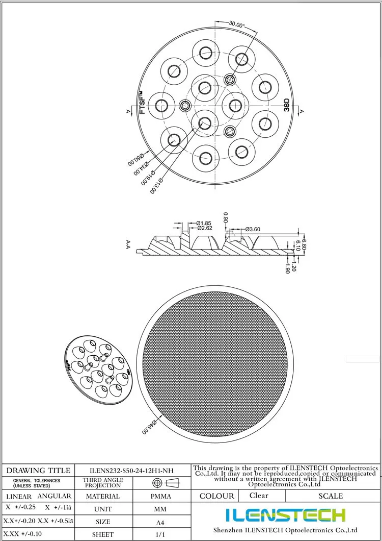 Led Landscape Lighting Lens 50mm Round Led Lens Module Pmma| Alibaba.com