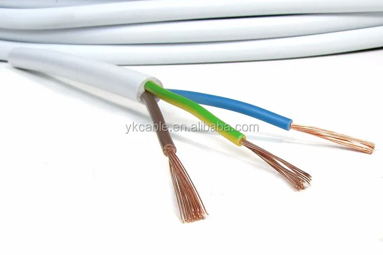 3 Core Royal Cord H03VV-F Cable 2.5mm²/4mm² Flexible Copper PVC ...