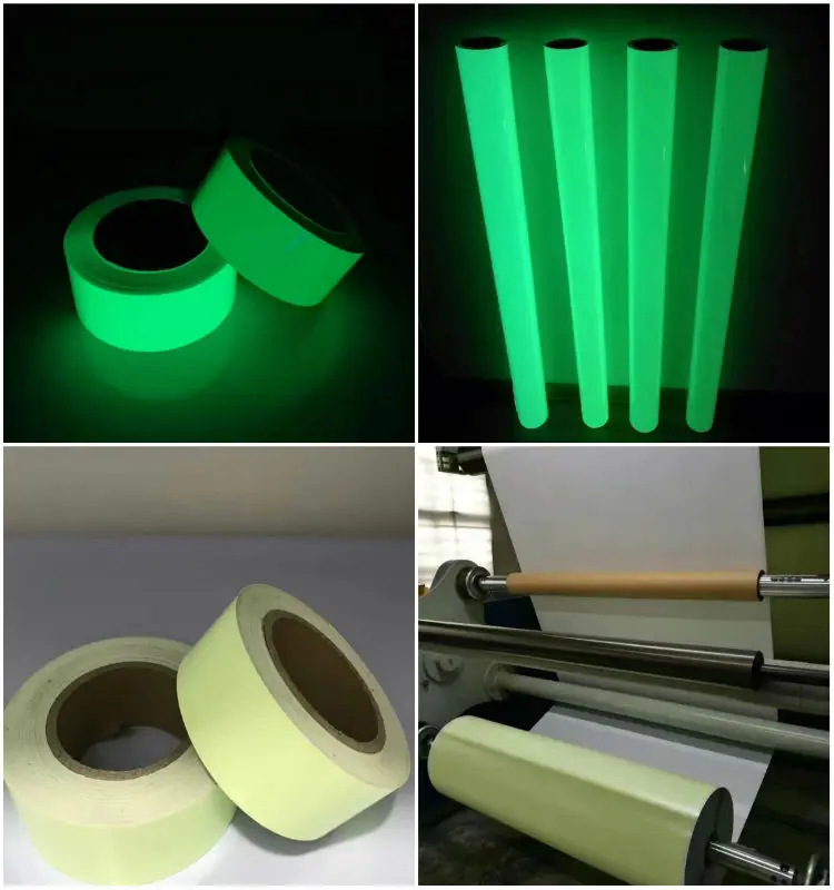 Self-adhesive Reflective Pvc Printing Fluorescent Photoluminescent Glow ...