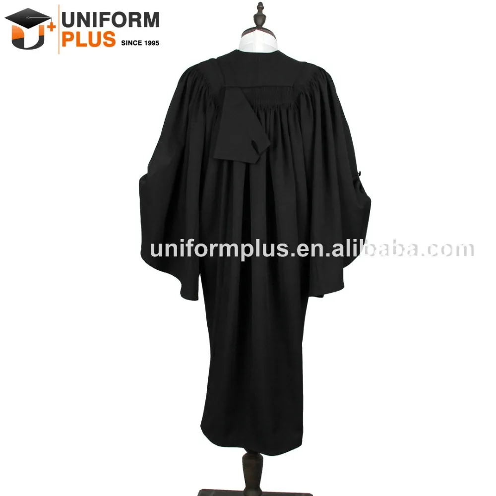 High Quality Traditional Black Lawyer Robe And Barrister Gown - Buy ...