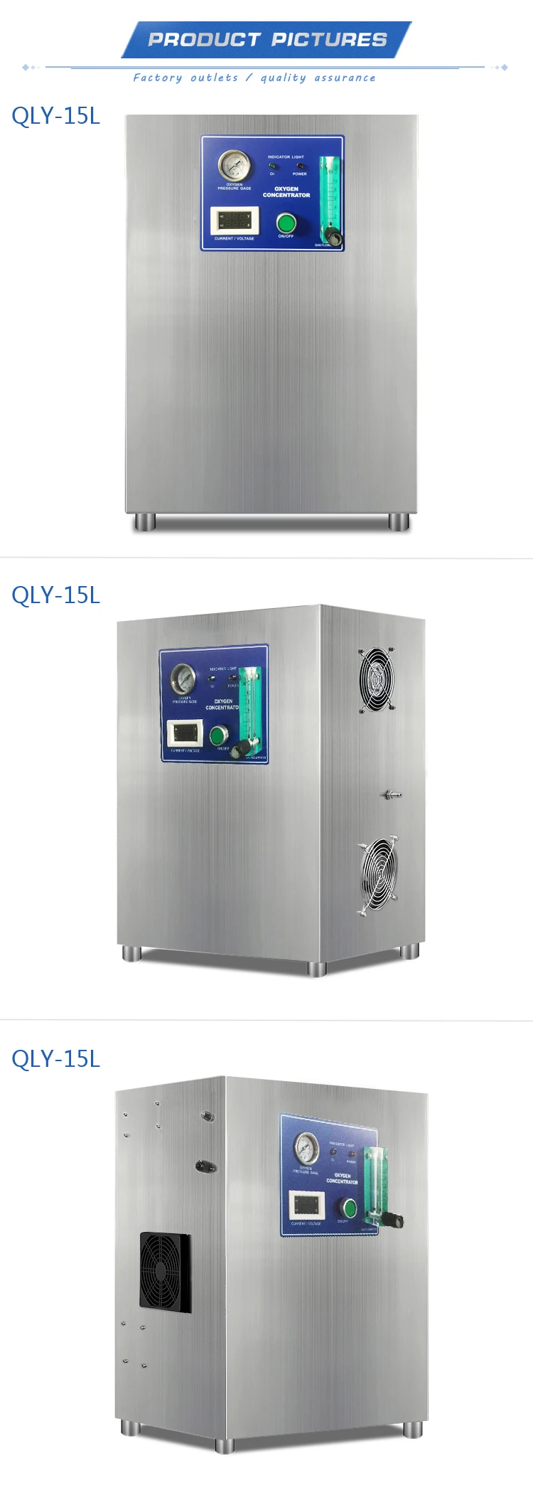 95% Purity Zeolite Molecular Sieve Oxygen Concentrator 15 Lpm,O2 ...