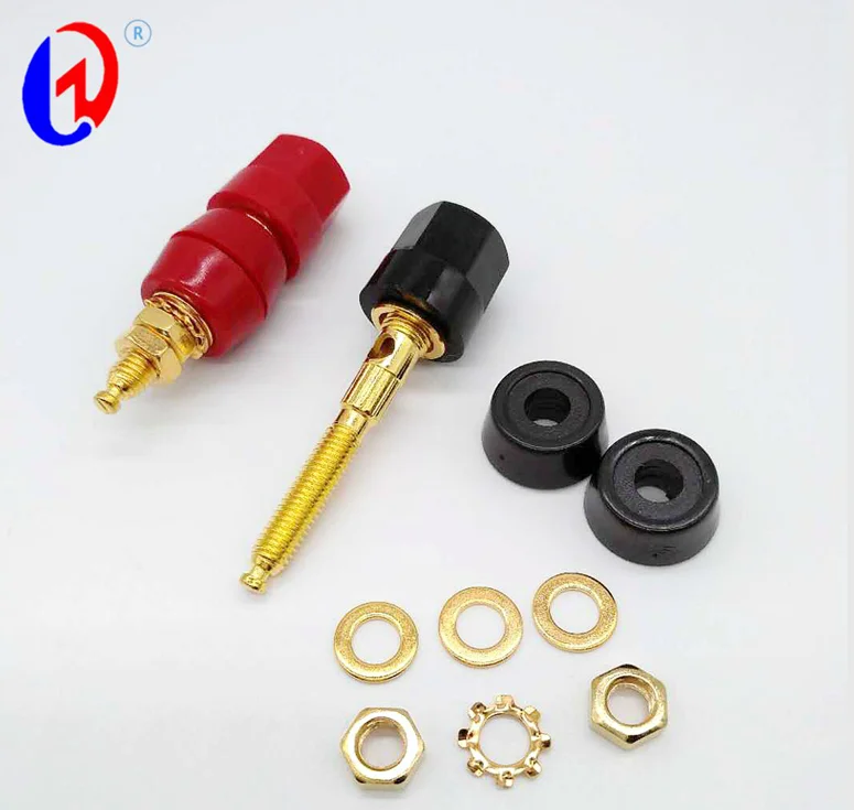 Spring Loaded Speaker Terminal Banana Plug Screw Binding Post