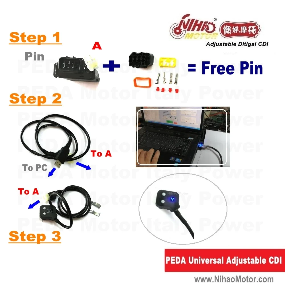 Universal CDI Programmable Racing DC 4 Map Curves Adjustable Digital ...