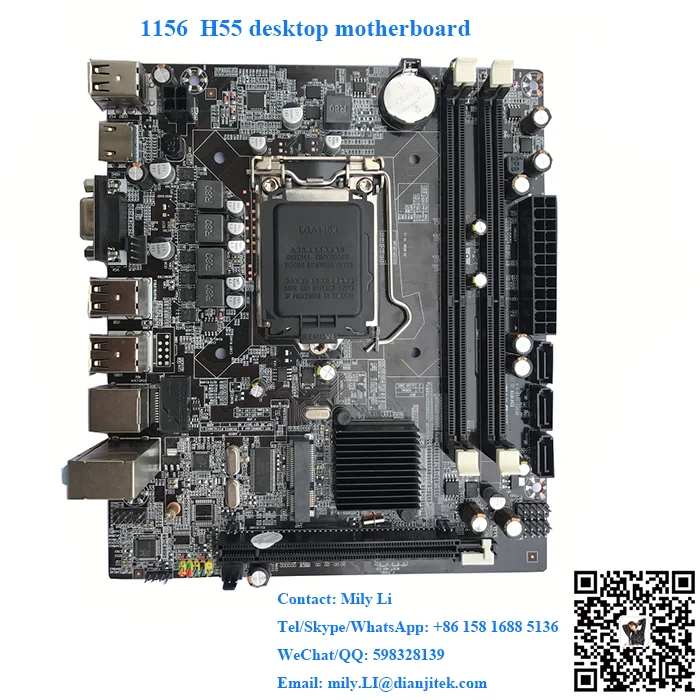 ZX-H55MV1.11 wholesale Intel H55 socket 1156 desktop computer ...