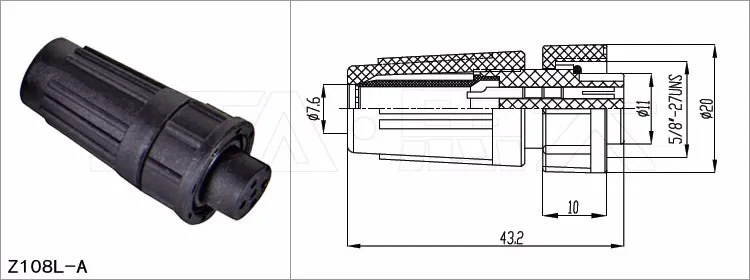 Ltw Z108 Straight Male And Female Electrical Connector,Ip67 2 3 4 5 6 7 ...