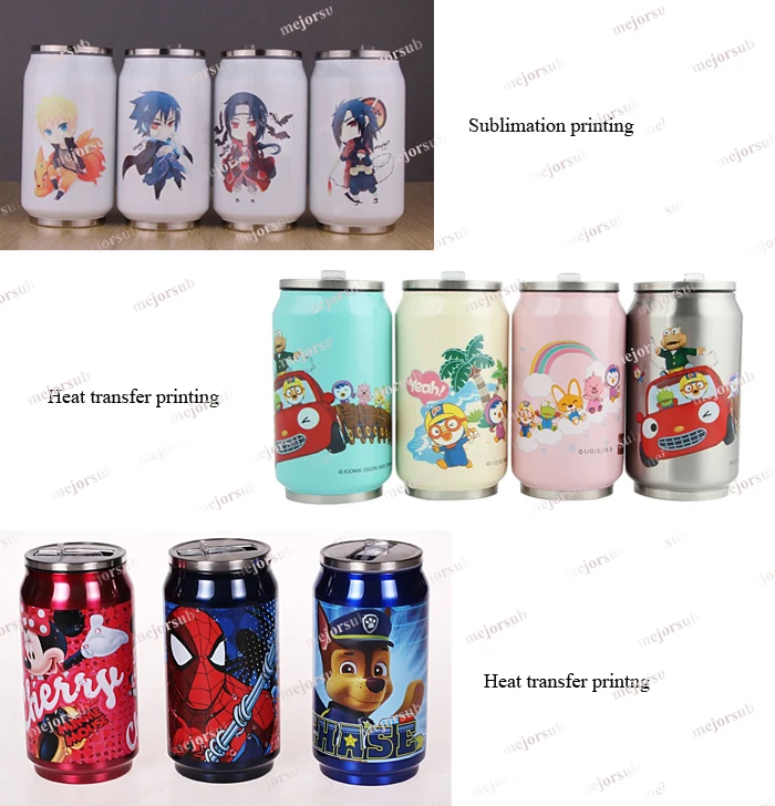 Double Wall Stainless Steel Coke Can Cup Thermal Soda Can Mug With Flip ...