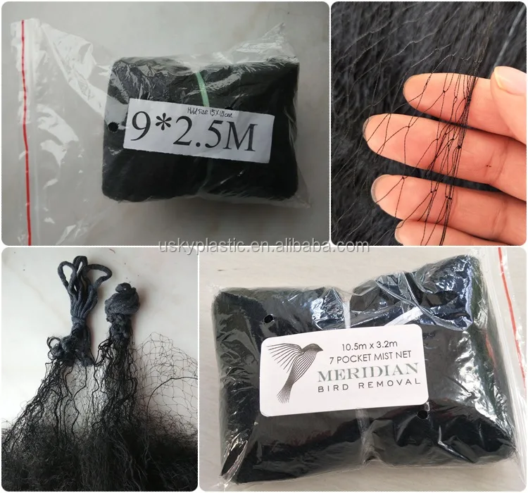 Bird Trap For Catch Birds 6m X 2,5m X 15mm 110d2ply Live Bird Trap Mist ...