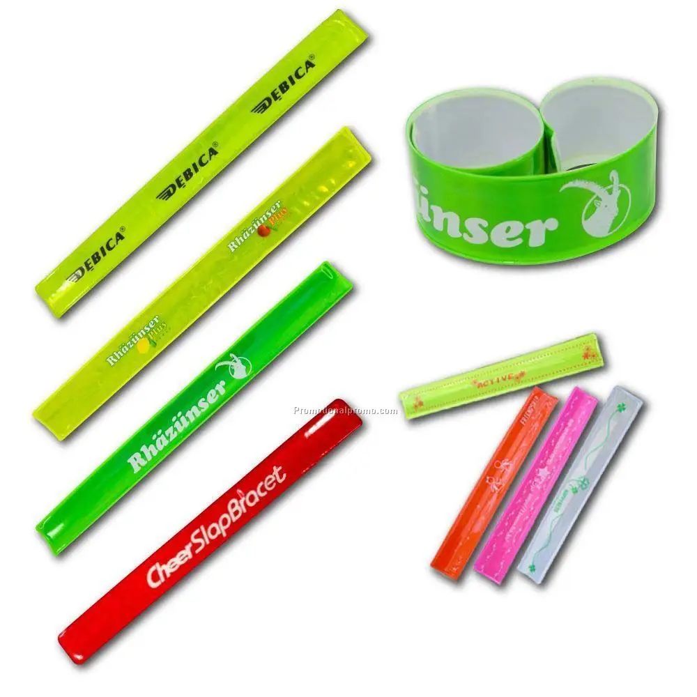 Wholesale Adults Custom Reflective Slap Bands Reflex Slap Bracelets ...
