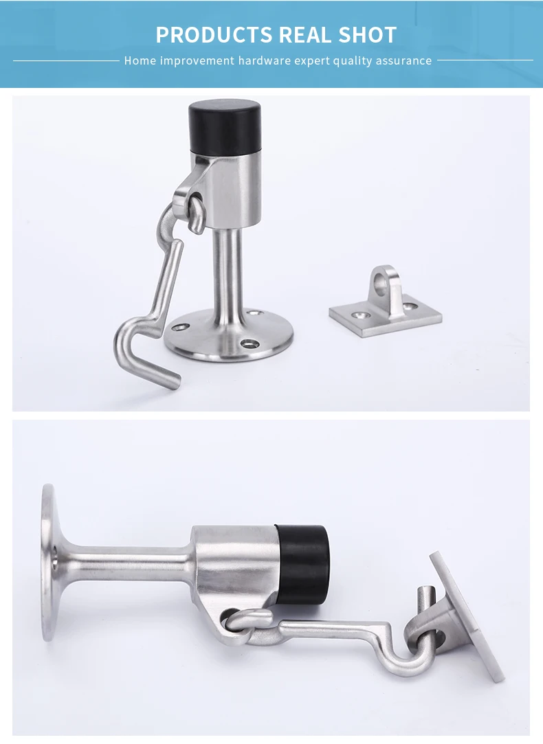 Top Mounted 304 Stainless Steel Padded Black Rubber Ceiling Attached ...