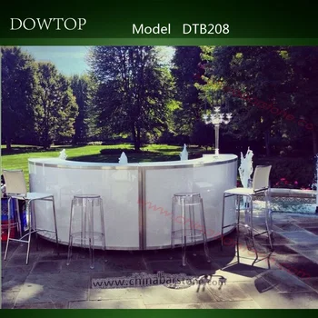 Modern Design Customizable White Round Circular Outdoor Bar Counters ...