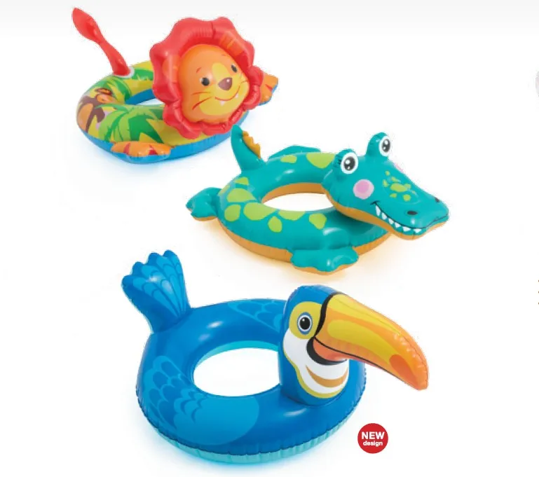 Intex 58221 Animal Shape Swim Rings Inflatable Kids Pool Float 3 ...