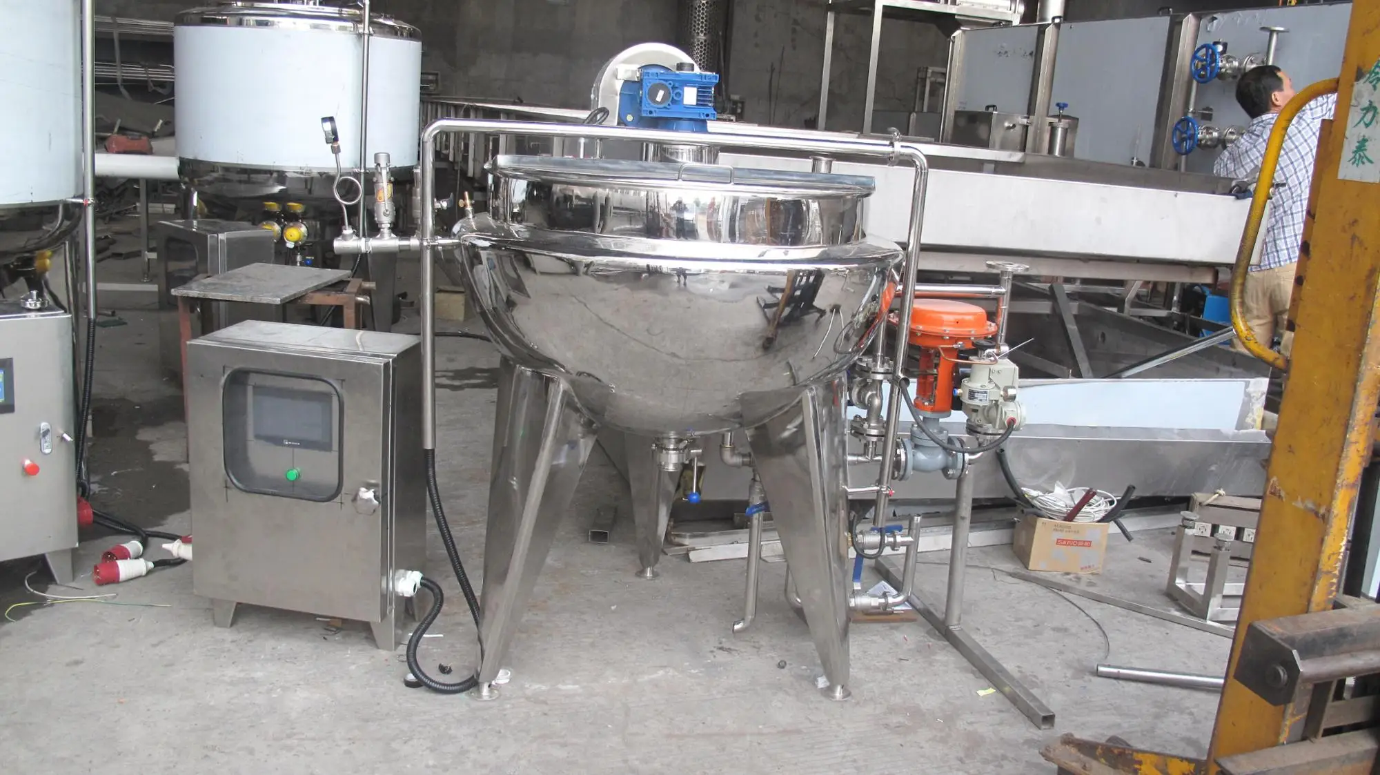 50l-500l Commercial Electric Steam Candy Sauce Chocolate Stainless ...