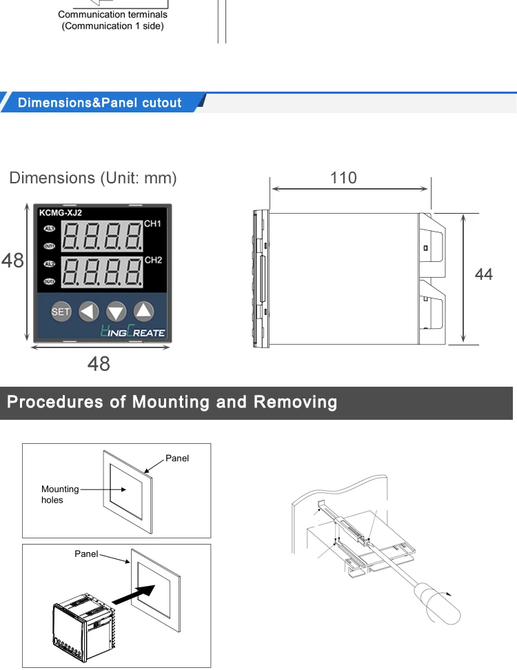 Dual Input Temperature Controller with 4-20ma Output
