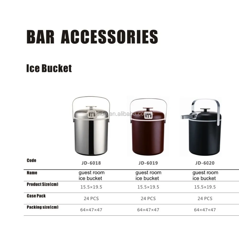 Plastic Container Guest Room Ice Bucket With Flashlight Popular ...