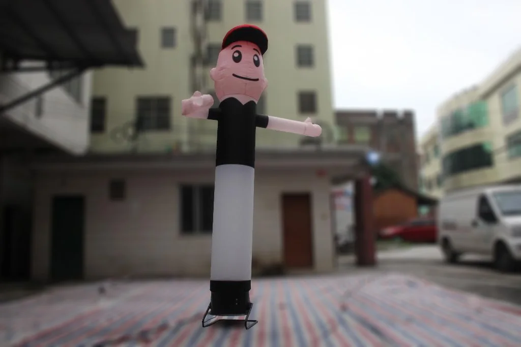 Nylon Wind Inflatable Desktop Sky Dancer / Inflatable Dancing Man ...