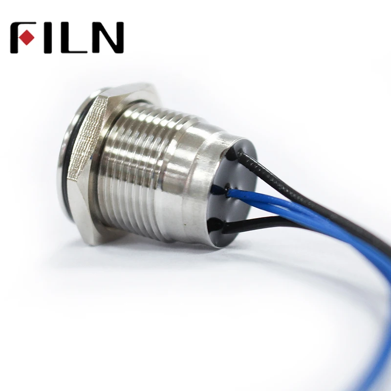 5a 250v 19mm Lock On Offlatching Shortest Ip68 Waterproof 12v Led Flat ...