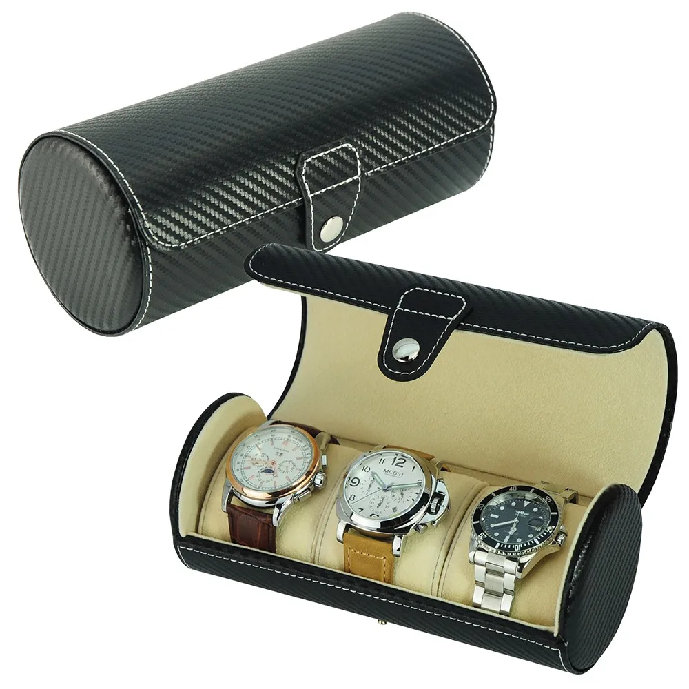 Watch Strap Holder - Store 10 Bands in a Leather Box