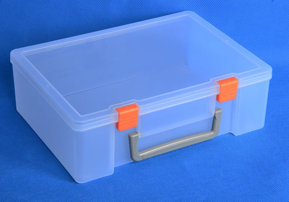 Wholesale Plastic Clear Tool Case with Handle - Empty Box