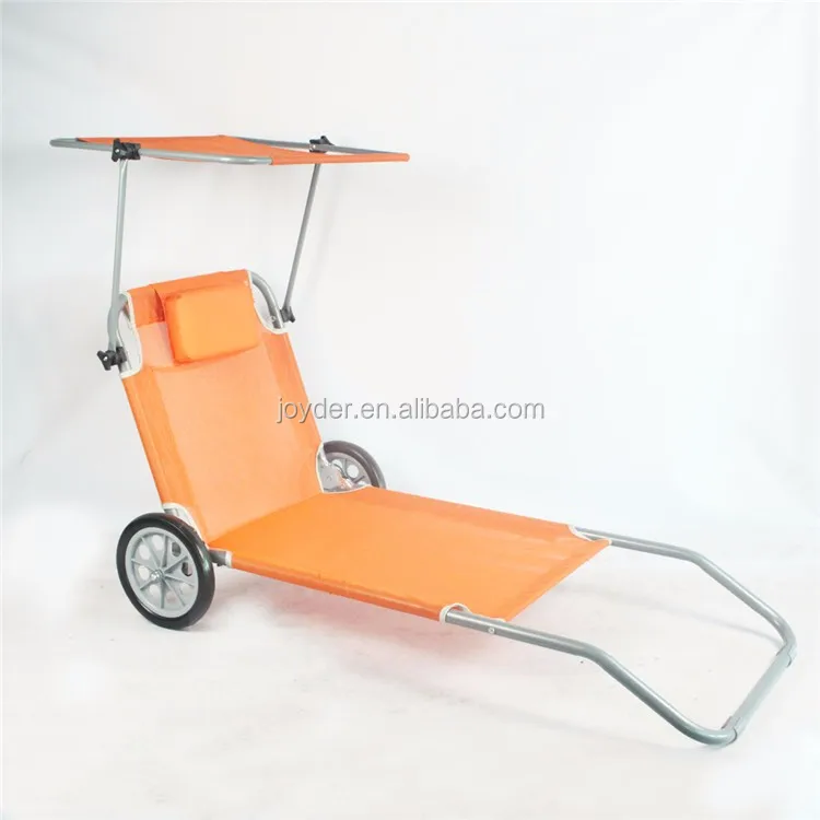 Portable Sun Lightweight Folding Beach Bed With Wheels - Buy Beach Bed ...