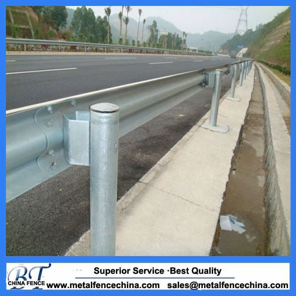 W Beam Guard Rails Protecting Road Used Safety Steel Highway Guardrail ...