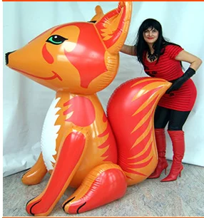 Inflatable Fox Cartoon Character - Fun and Entertainment