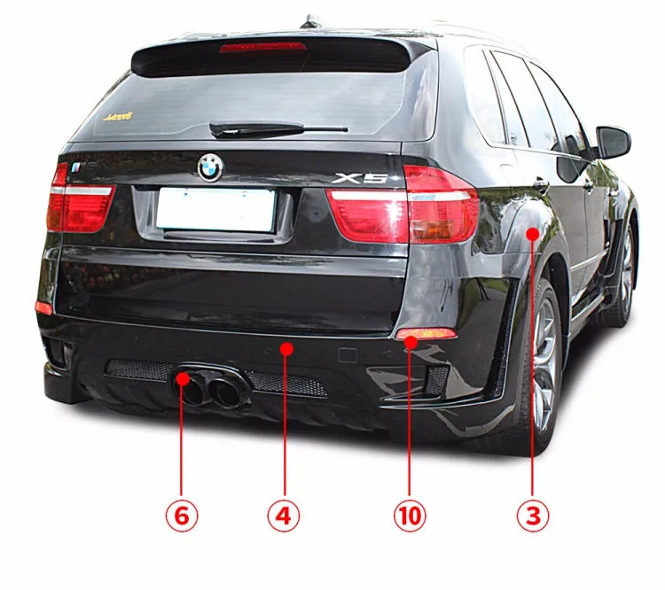 2011-2013X5 HMY Stijl Wide Body Kits voor BMW X5 E70 body kits voor BMW ...