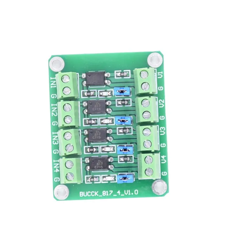 Pc817 3.6-30v 4 Channel Optocoupler Isolation Module Voltage Converter ...