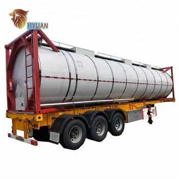 Hyuan Iso Tank Trailer Liquid Oil Tanker Trailer Container Frames ...