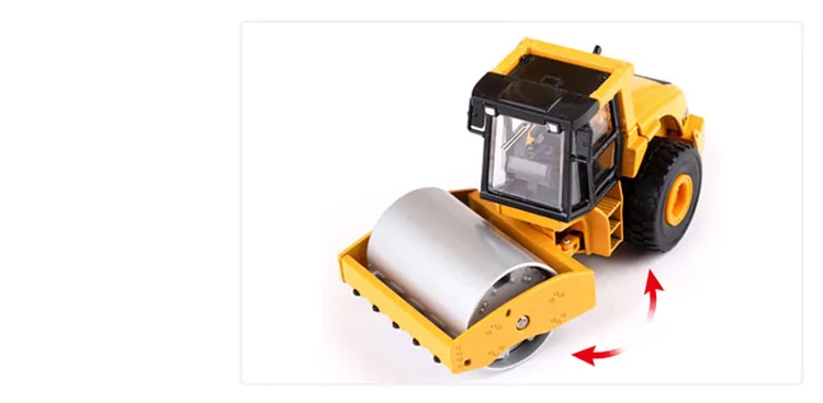 1 50 Die Cast Construction Toy Single Drum Vibratory Static Road Roller ...