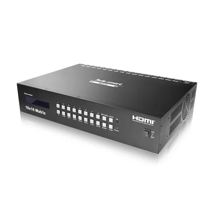 Multimedia Cctv Matrix Switcher Ultra Hd Hdmi Matrix 16x16 With Rs232 ...