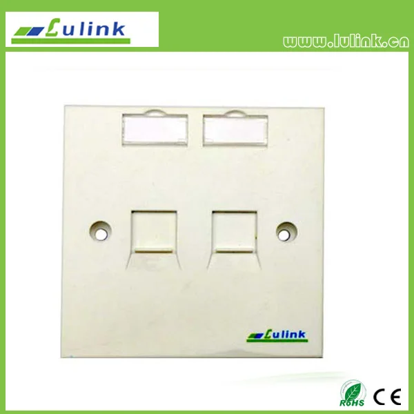 86*86mm Single /dual Port Face Plate / Amp Sc Rj45 Modular Faceplate ...
