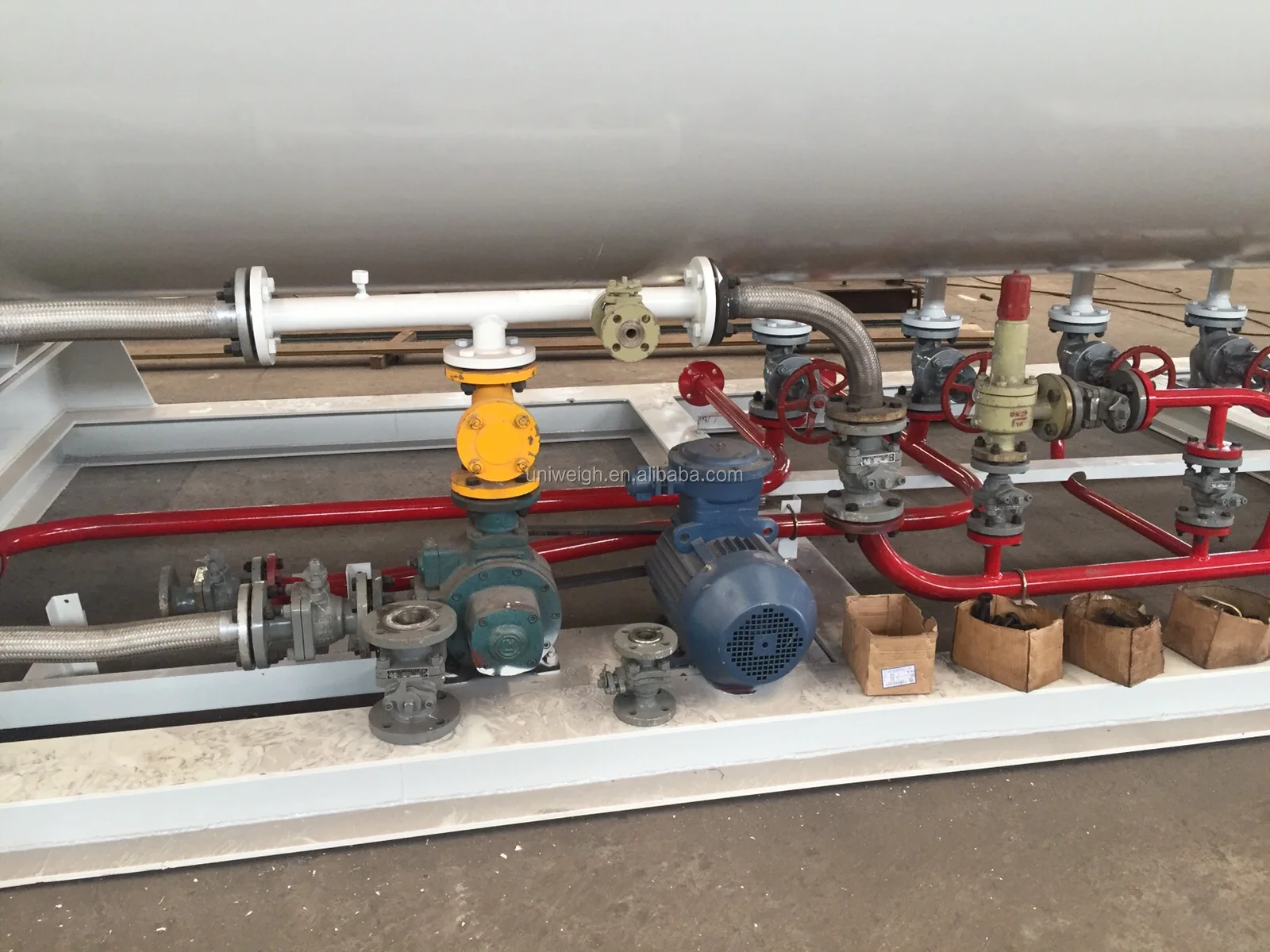 Movable Pump Compress Liquid Petroleum Fuel LNG CNG Gas Storage Tank ...