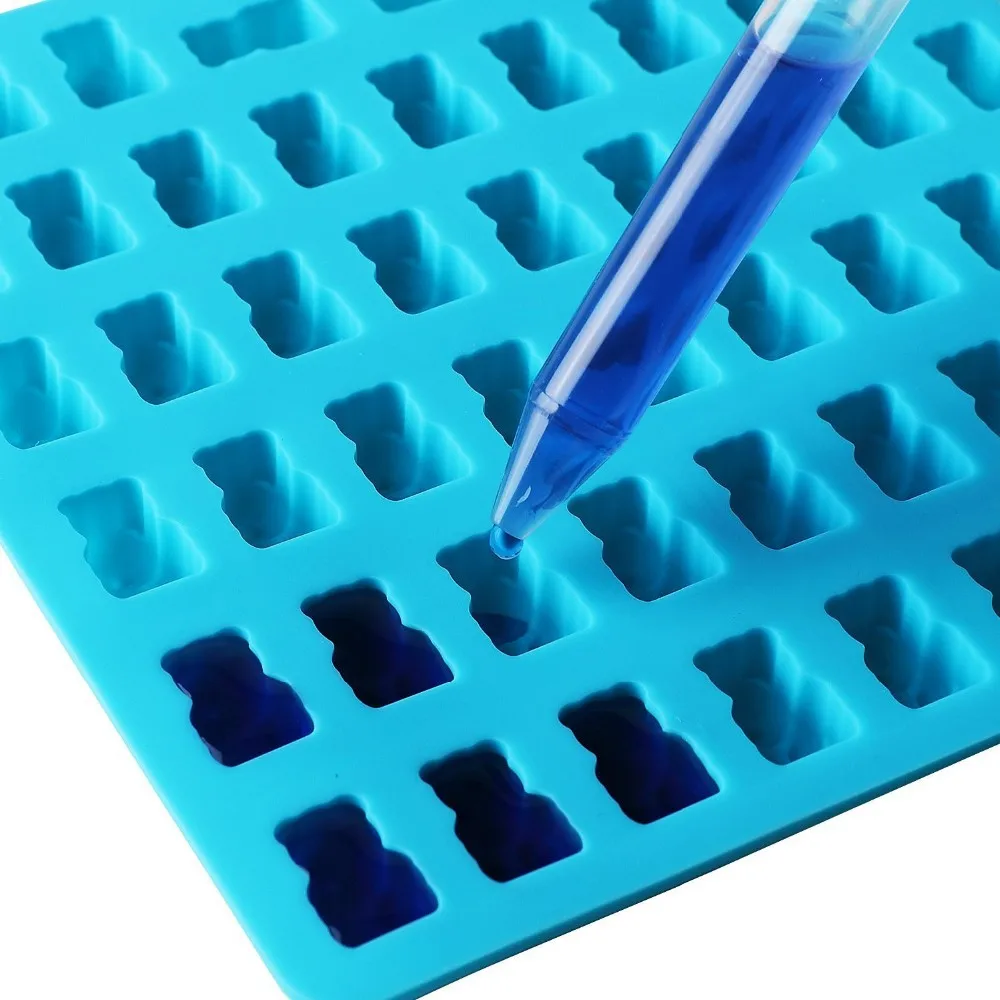 Gumdrop Jelly Molds Silicone Gummy Bear Candy Molds With Dropper - Buy ...