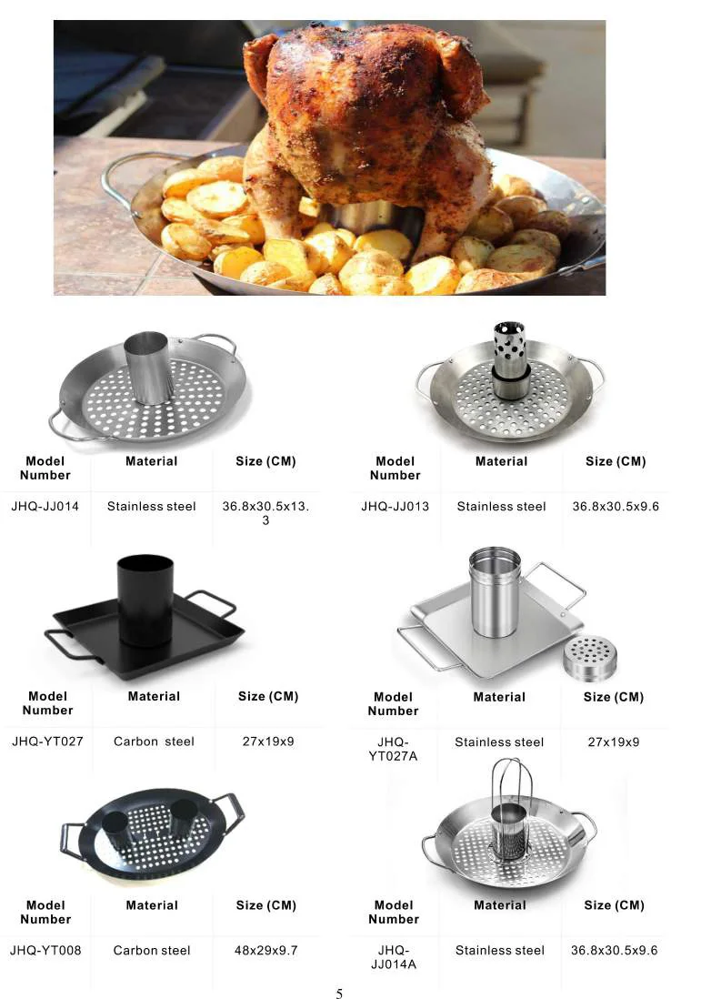 Bbq Perforated Grill Pan Camping Stainless Steel Barbecue Grill Pan ...