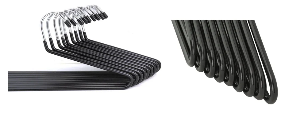 Slacks Hangers with Easy Slide Organizers - PVC Coating