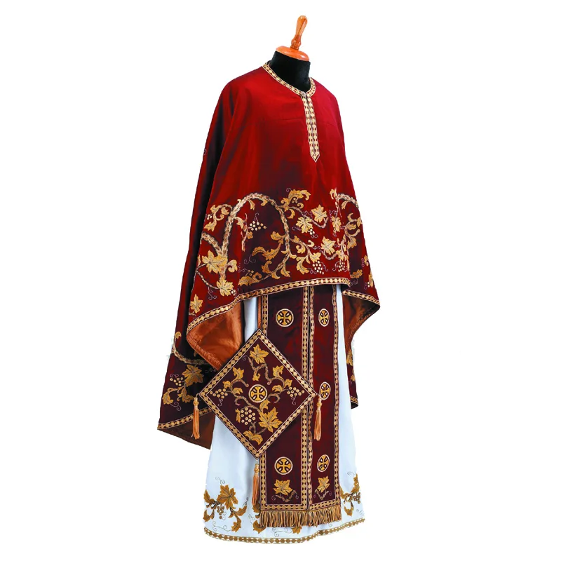 OEM Manufacturer Orthodox Vestments Red Church Vestment