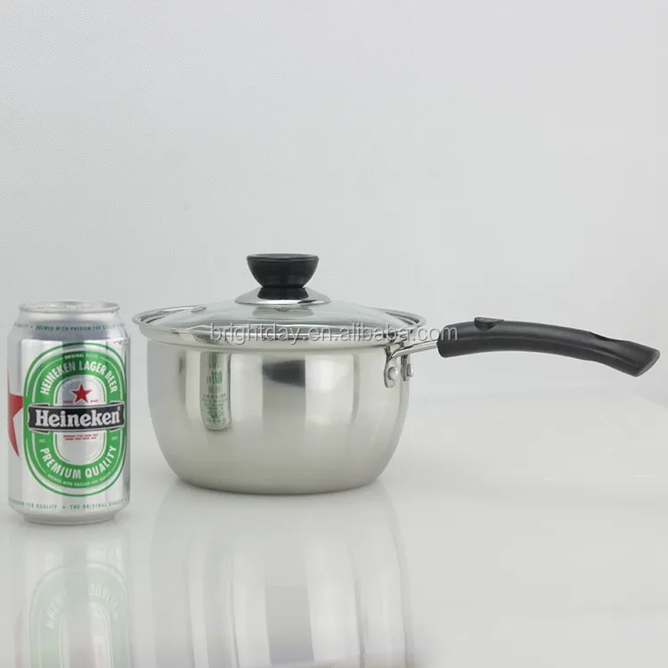 Single Handle Soup Pot - Durable Non-Stick Stainless Steel