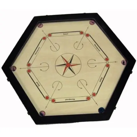 Wooden Set Large Carrom Board Shuffleboard Game For Family Made In ...