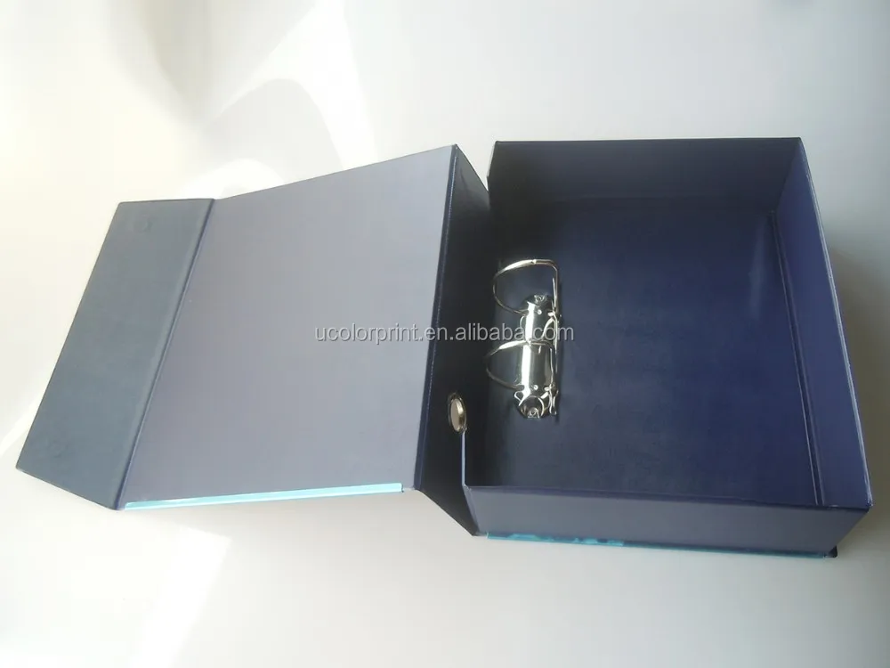 Custom Magnetic Turned Edge Binder Box With Flap Closure - Buy Binder ...