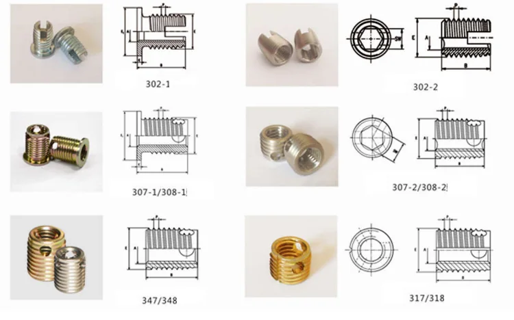 307 308 Series Stainless Steel Three Hole-type Self-tapping Thread ...