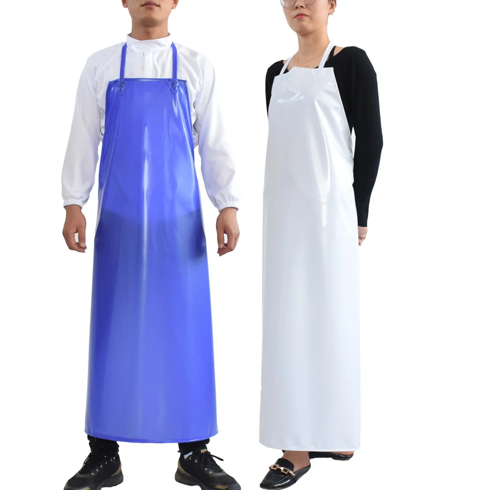 Stock Food Process Waterproof Acid Proof 30um Blue Pvc Apron - Buy Blue ...