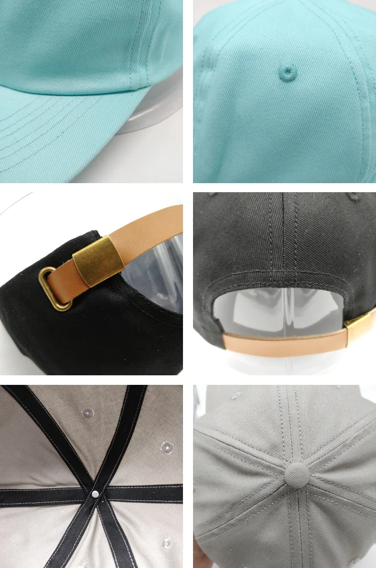 Customized Logo Fashion Flat Brim Bill Buckle Back Caps
