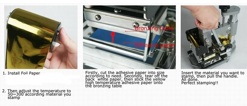MD-11 New PVC Card Embossing Indenting Machine 70 Character Manual ...