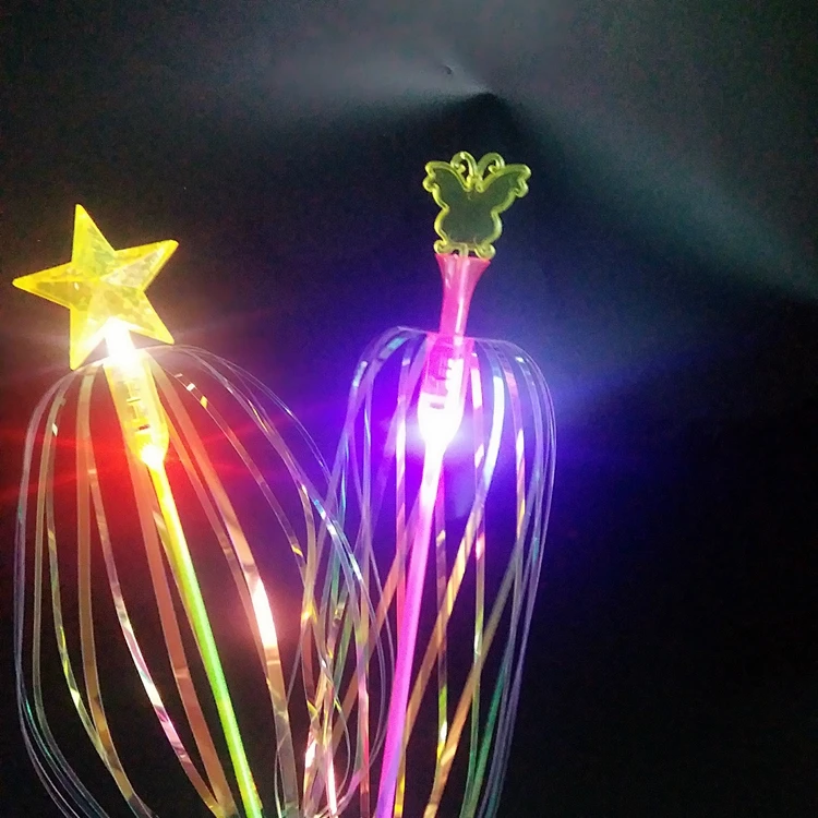 Funny Flashing Magic Toy Sparkling Spindle Wand Amazing Rotate Colorful ...